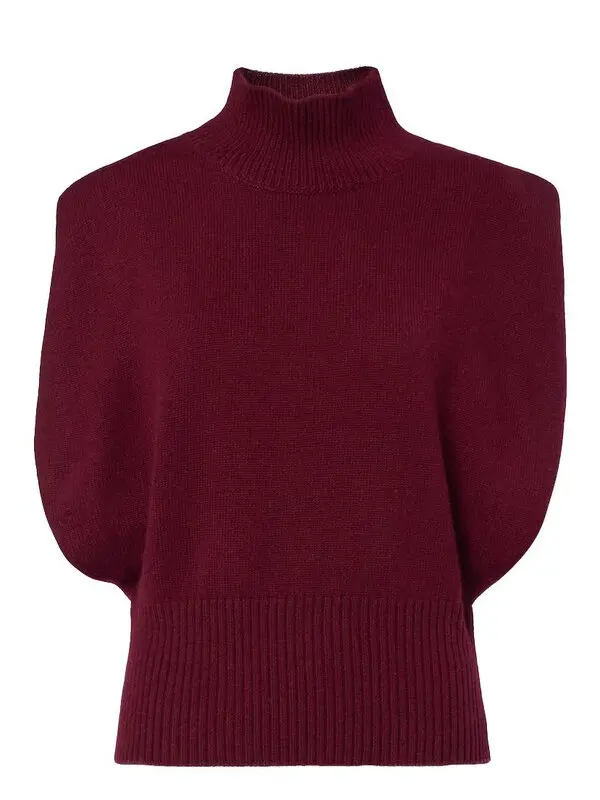 LISA YANG Zaya Cashmere Turtleneck - Burgundy