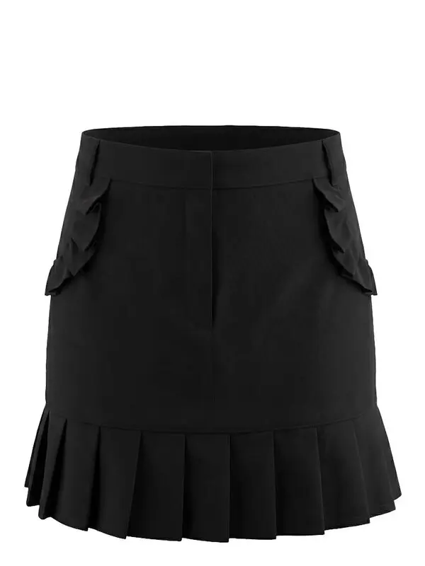 GUILLAUME ALEXANDRE High Waisted Mini Skirt - Black