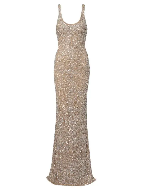 THE SEI Embellished Gown - Beige