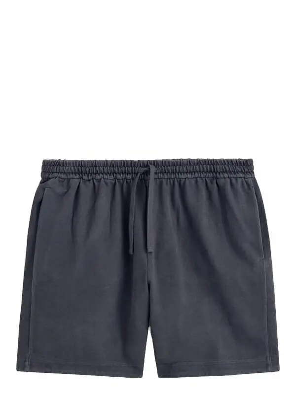 Cos Garment-washed Cotton-jersey Relaxed Fit Shorts - Gray