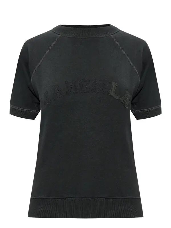 MAISON MARGIELA Embroidered Logo T-shirt - Black