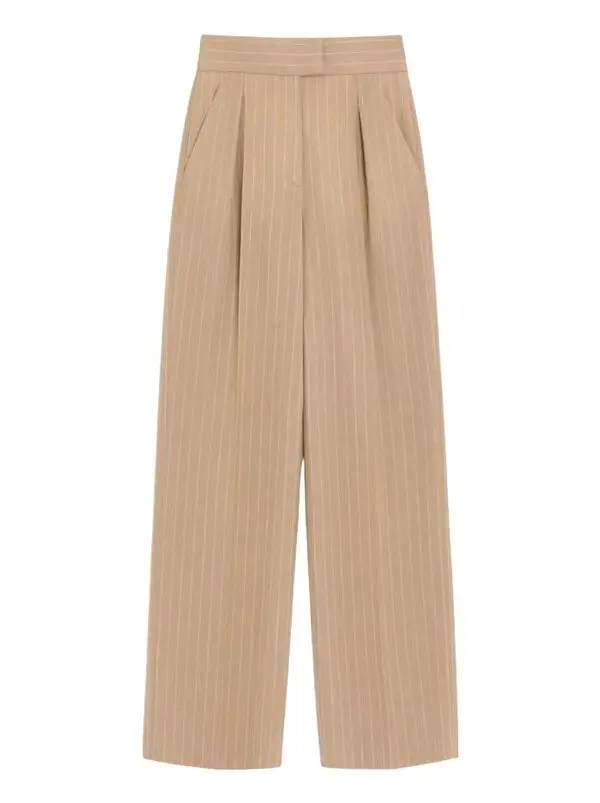 Valentino Garavani Faded Pinstripe Pants - Beige/ivory