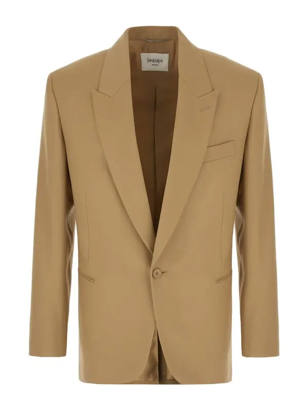 Saint Laurent Single-breasted Blazer - Multicolor