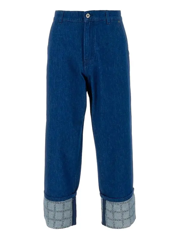 JW Anderson Denim Jeans With Logo Detail - Multicolor