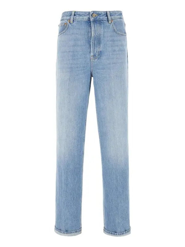 Valentino Garavani Straight Leg Jeans - Multicolor