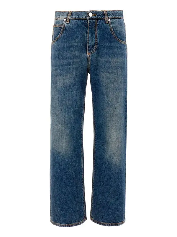 Etro Embroidered Pegasus Jeans - Multicolor