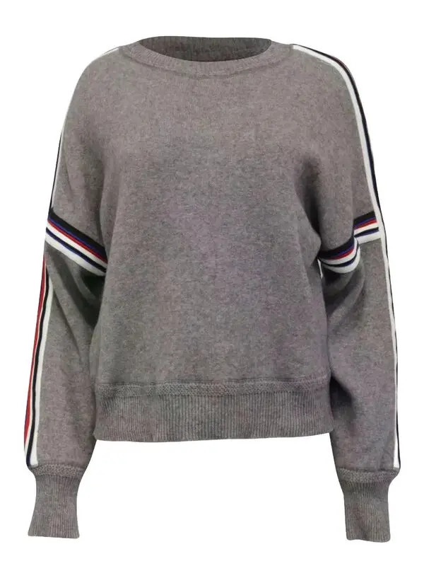 ISABEL MARANT VINTAGE Kao Striped Sleeve Sweater - Grey