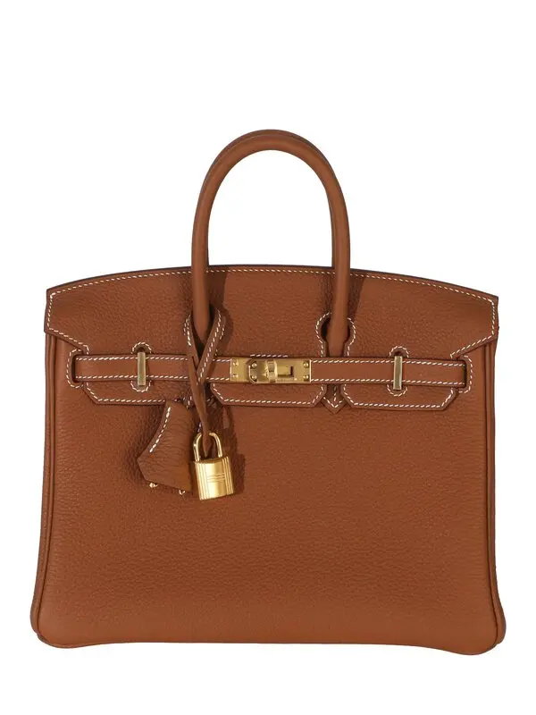 Hermès Gold Togo Birkin 25 Ghw - Brown