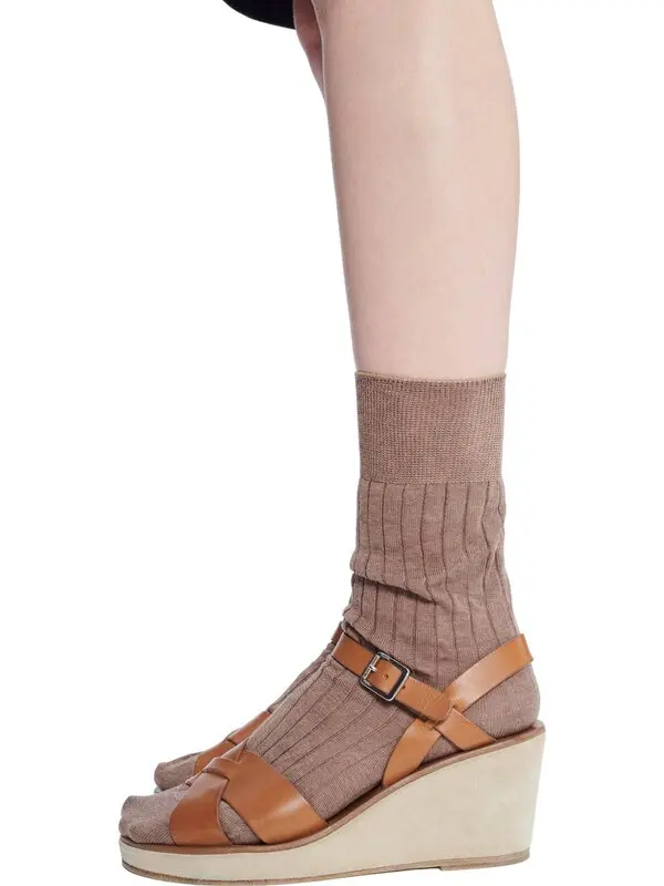 A.p.c. Judith Sandals - Hazelnut