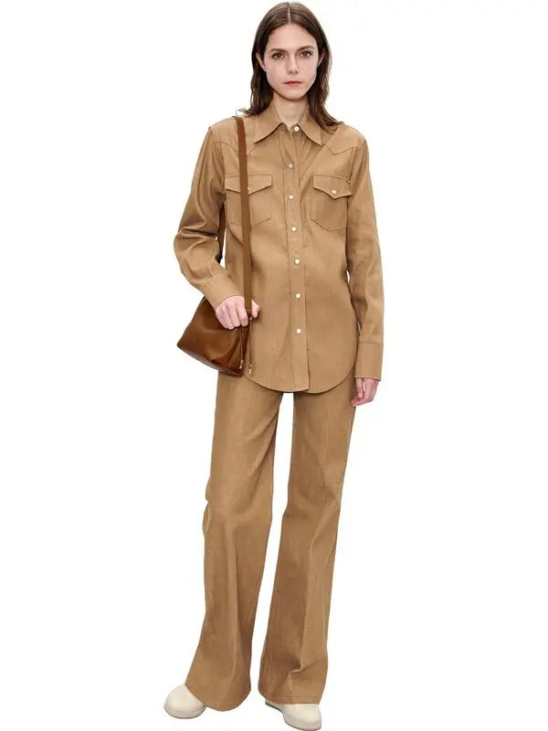 A.p.c. Western Shirt - Chestnut