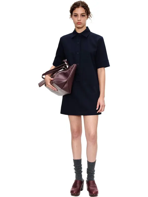 A.p.c. Polo Shirt Dress - Dark Navy Blue