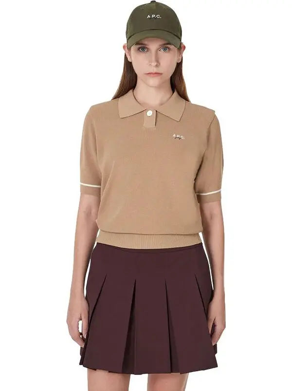 A.p.c. Fitted Polo Shirt - Beige