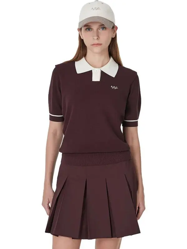 A.p.c. Golf Polo Shirt - Burgundy