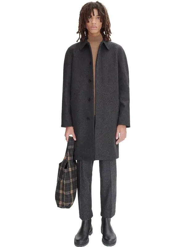 A.p.c. Auster Raincoat - Heather Charcoal Gray