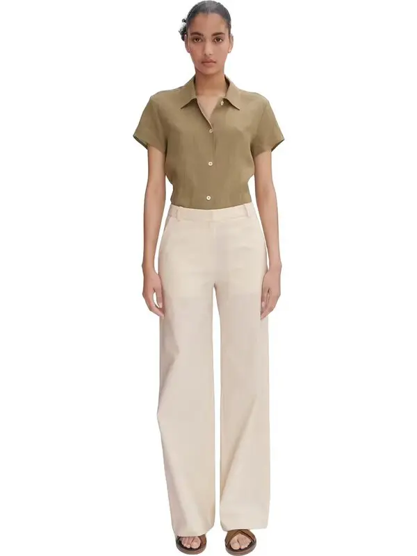 A.p.c. Marina Short-sleeve Shirt - Beige