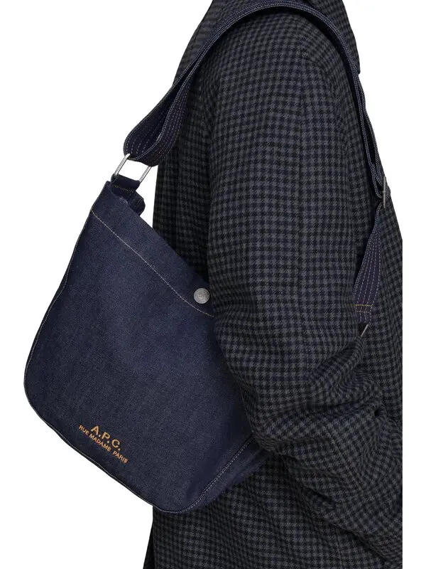 A.p.c. Small Satchel Bag - Indigo