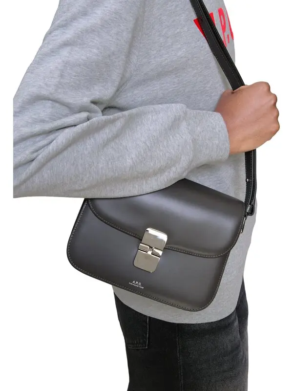 A.p.c. Grace Small Bag - Charcoal Grey