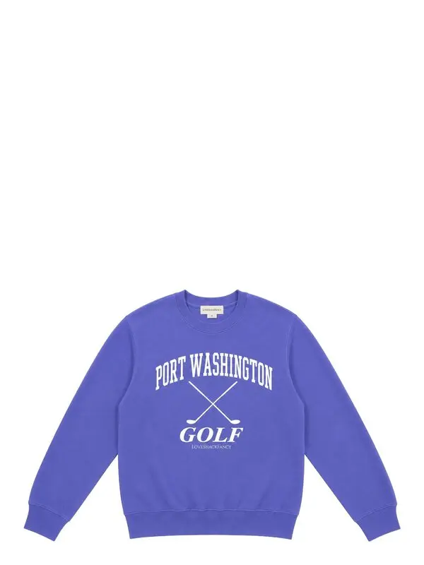 LoveShackFancy Port Washington Golf" Sweatshirt - Purple