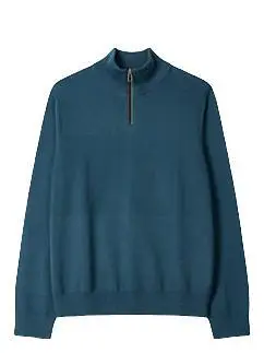 Paul Smith Quarter Zip Sweater - Blue