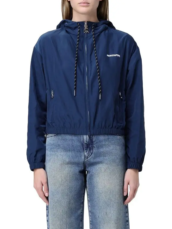 Patrizia Pepe Zip-up Hooded Jacket - Avion