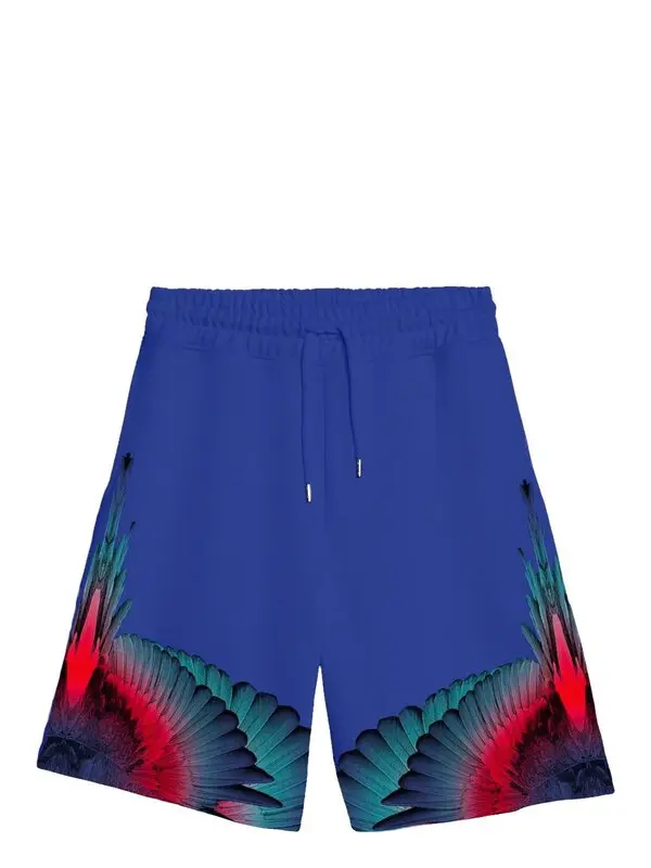 COUNTY OF MILAN Printed Shorts - Gnawed Blue