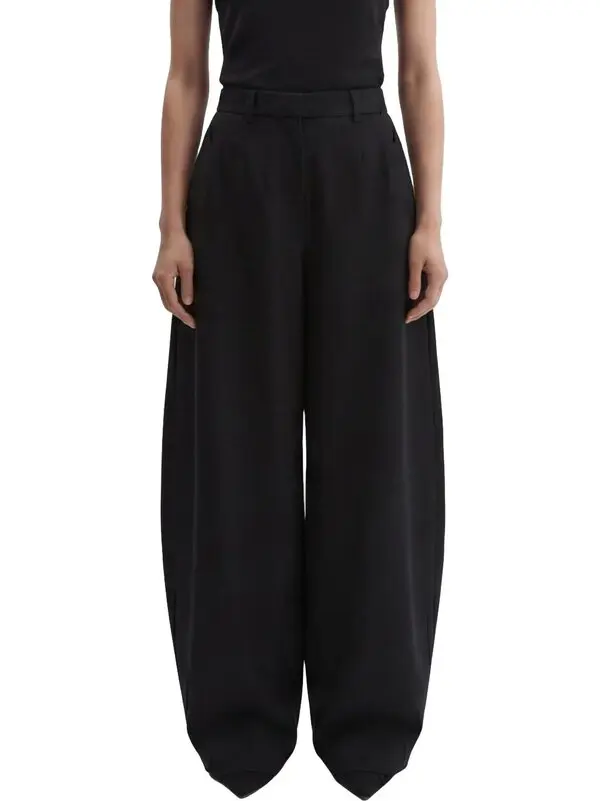 Magda Butrym Wide Leg Tailored Trousers - Black