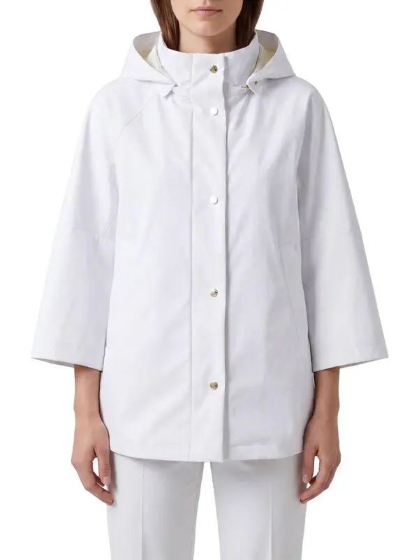 MOORER Florida Short Windbreaker Jacket - White
