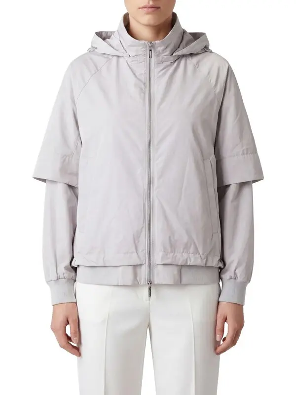 MOORER Hooded Jacket - White