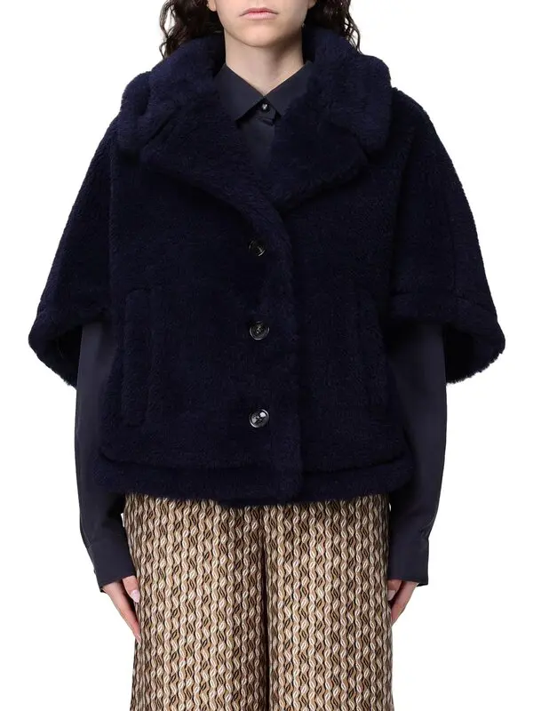 Max Mara Fur Coat - Blue
