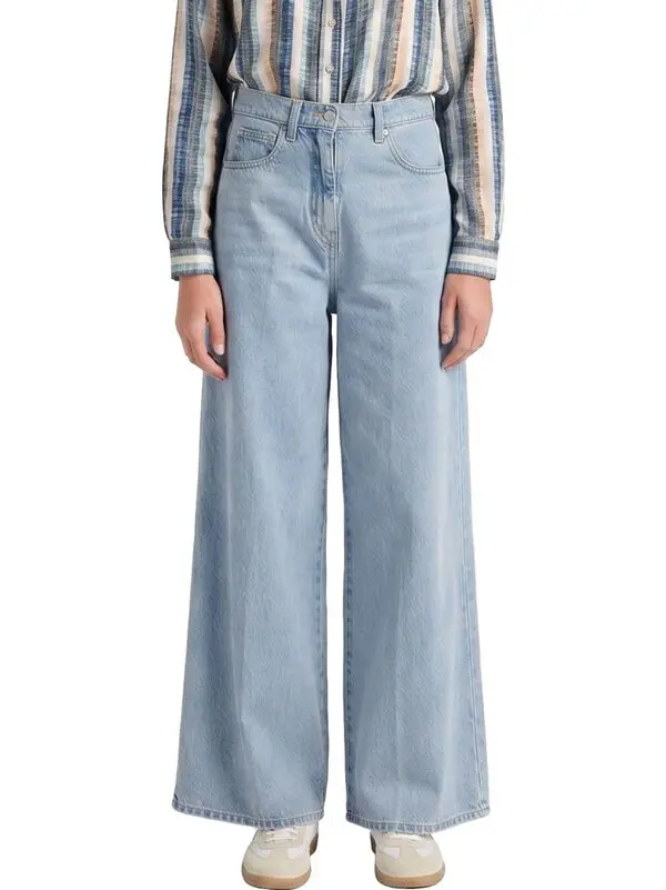 Momoni Wide Leg Jeans - Blue
