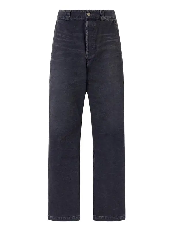 Fear Of God Utility Straight-leg Cotton-canvas Trousers - Black