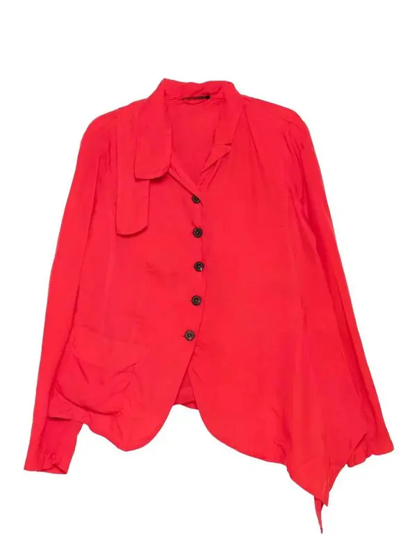 RUNDHOLZ Asymmetrical Hem Jacket - Red