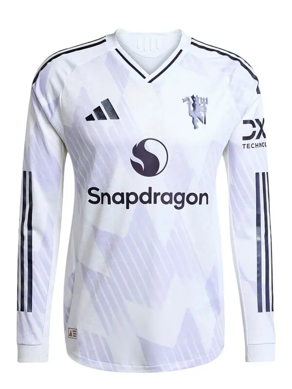 Adidas Manchester United 25/26 Long Sleeve Away Authentic Jersey - White