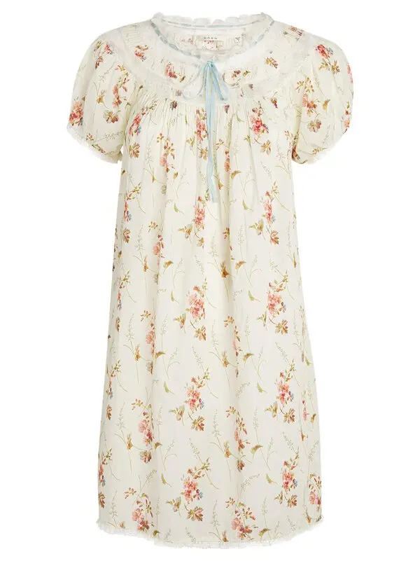 DÔEN Organic Cotton Daphne Mini Dress - White