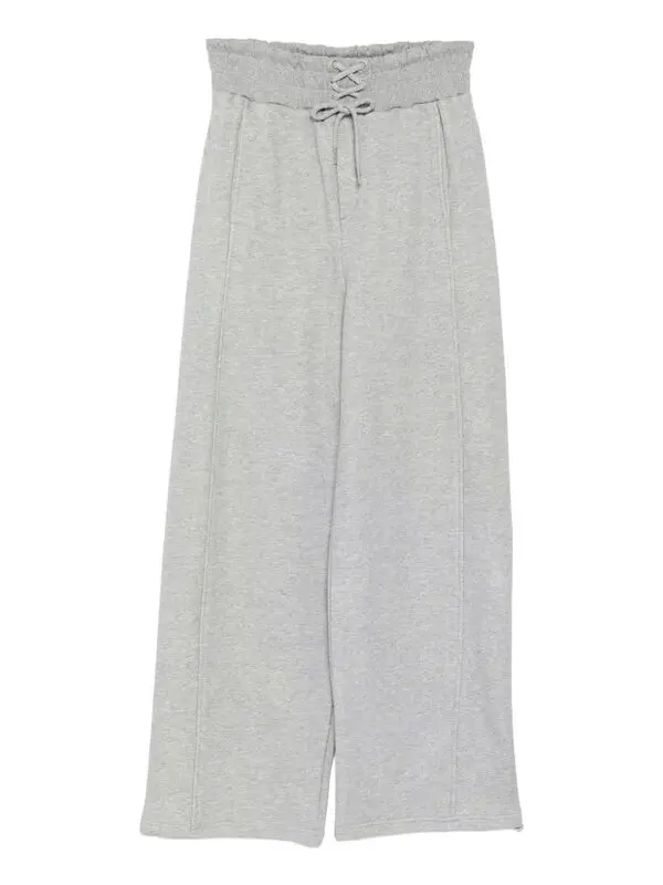 KIMHEKIM Eyelet Detailed Jersey Track Pants - Grey