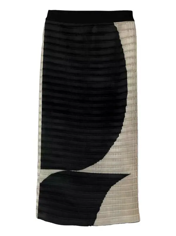 LESS Structured Midi Skirt - Black