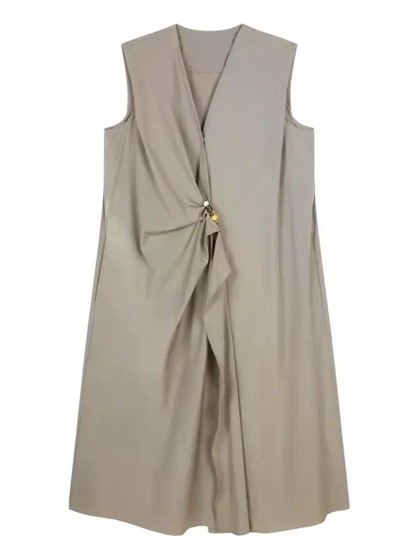 JNBY Deconstructed Sleeveless Dress With Bead Embellishment - Neutrals