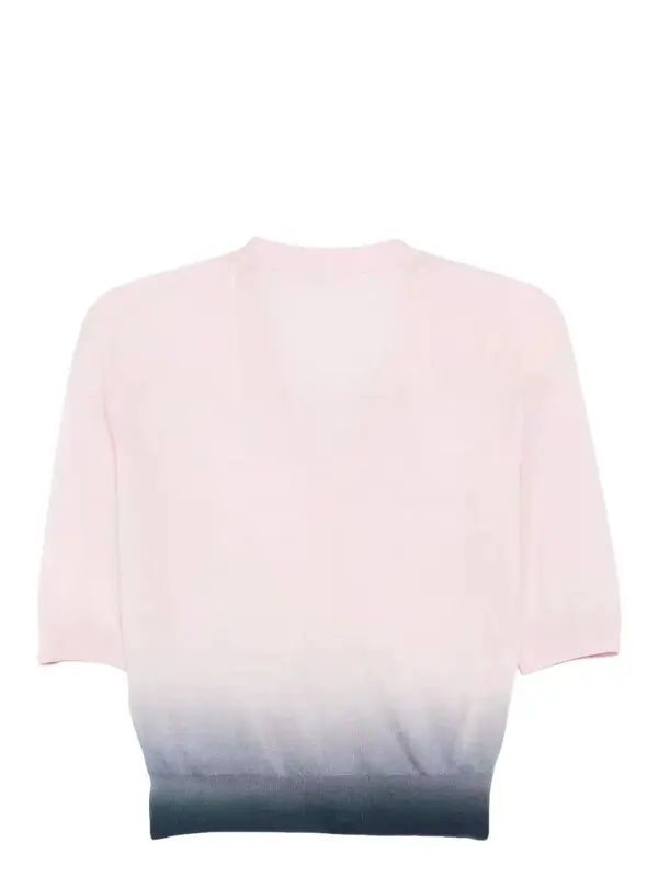 JNBY Gradient-dye Mid-sleeve Cardigan - Pink