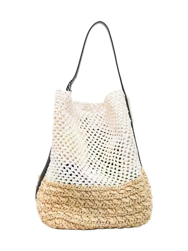 TOTEME Woven Shoulder Bag - Neutrals