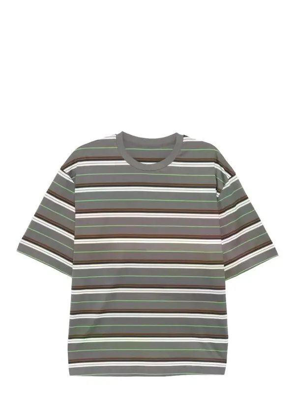 CROQUIS Striped-print T-shirt - Grey