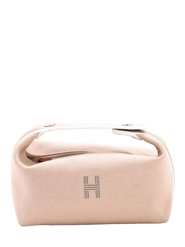 Hermès Pm Bride-a-brac Travel Case Toile - Neutral