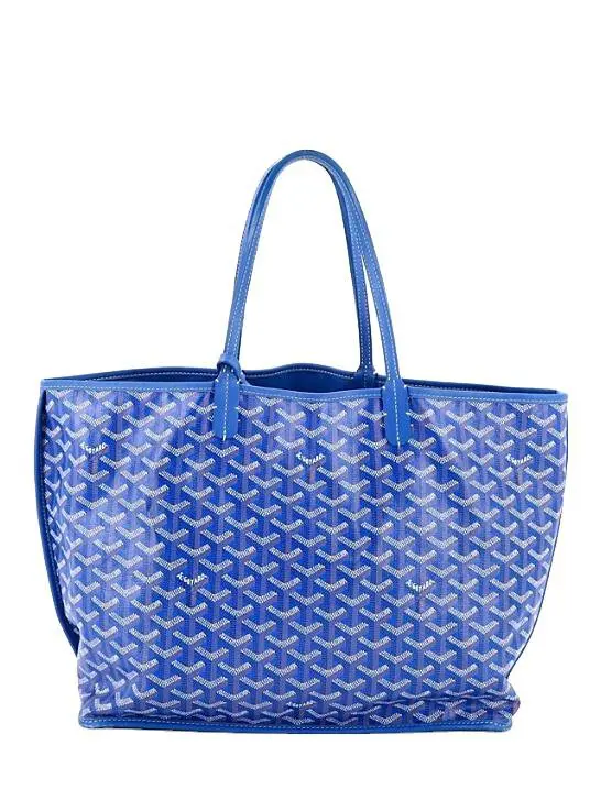 Goyard Pm Anjou Reversible Tote Coated Canvas - Blue