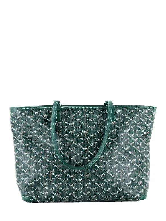 Goyard Pm Artois Tote Coated Canvas - Green
