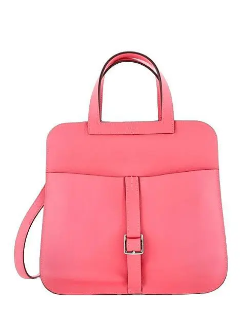 Hermès 25 Halzan Bag Evercolor - Pink