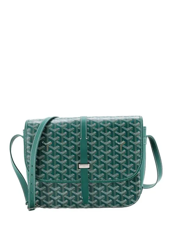 Goyard Mm Belvedere Ii Messenger Bag Coated Canvas - Green