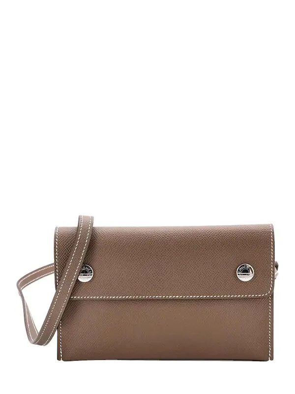 Hermès Hermesnap Wallet Bag Epsom - Brown