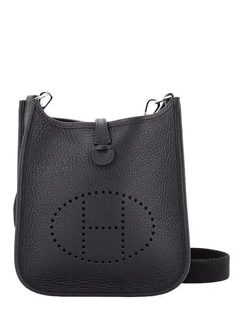 Hermès Tpm Long Strap Evelyne Bag Clemence - Black