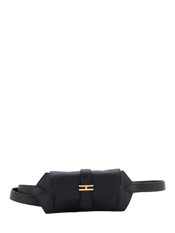 Hermès Elan Pocket 24 Belt Bag Swift - Black