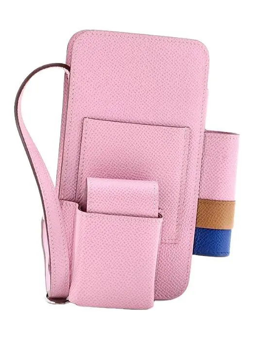 Hermès Hermesway Phone Case Crossbody Bag Epsom - Pink