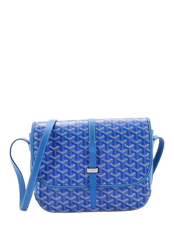 Goyard Mm Belvedere Ii Messenger Bag Coated Canvas - Blue